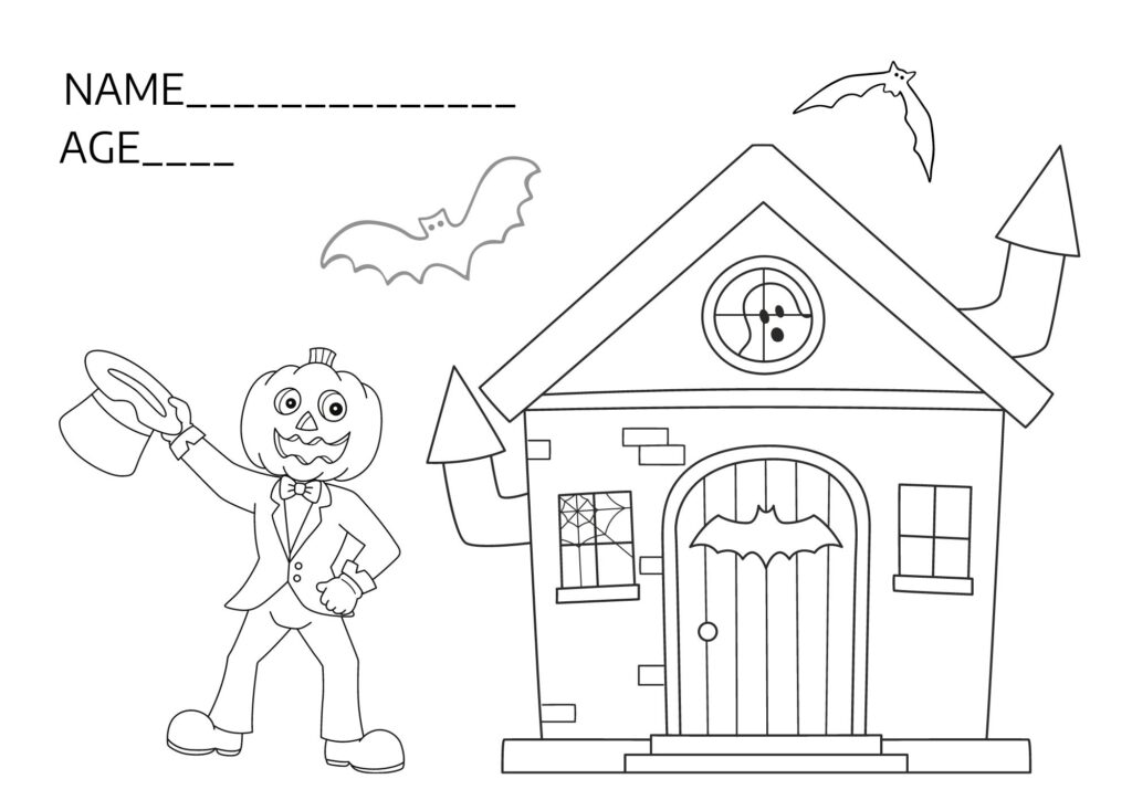 FREE Halloween Colouring In Sheets - The Property Jungle